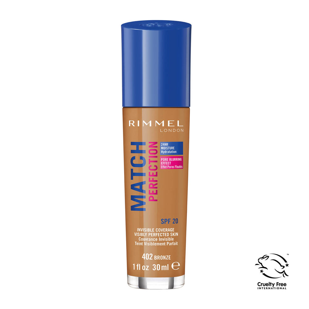 Rimmel London Match Perfection foundation - 402 Bronze | kleertjes.com