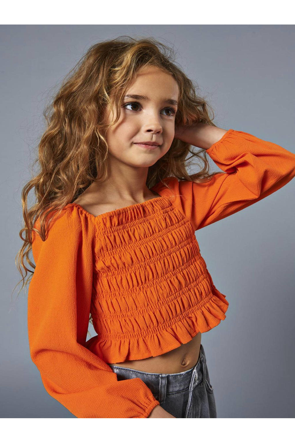 KIDS ONLY GIRL top KOGHELENE warm oranje | kleertjes.com