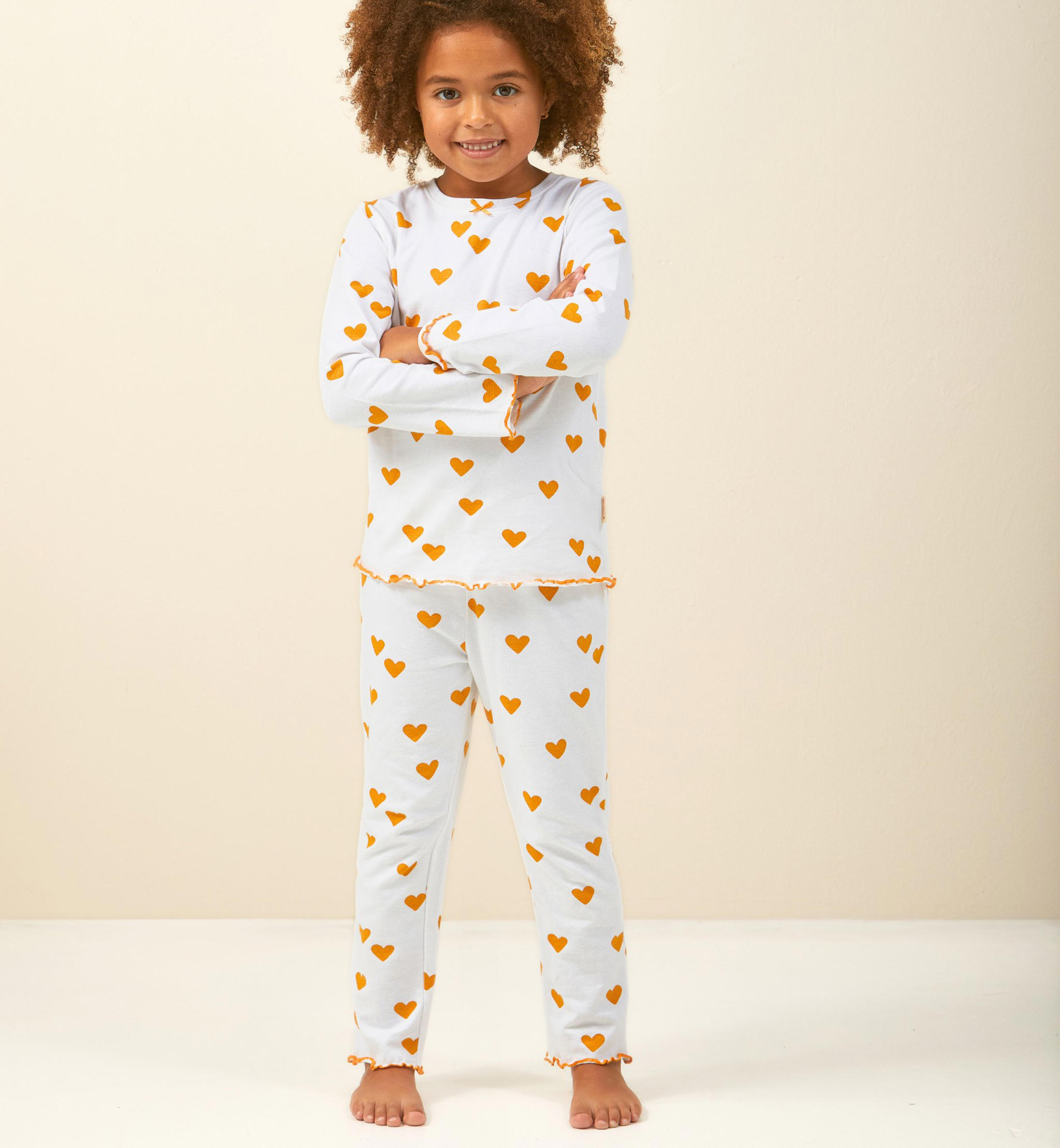 Little Label pyjama blauw met hartjes print | kleertjes.com