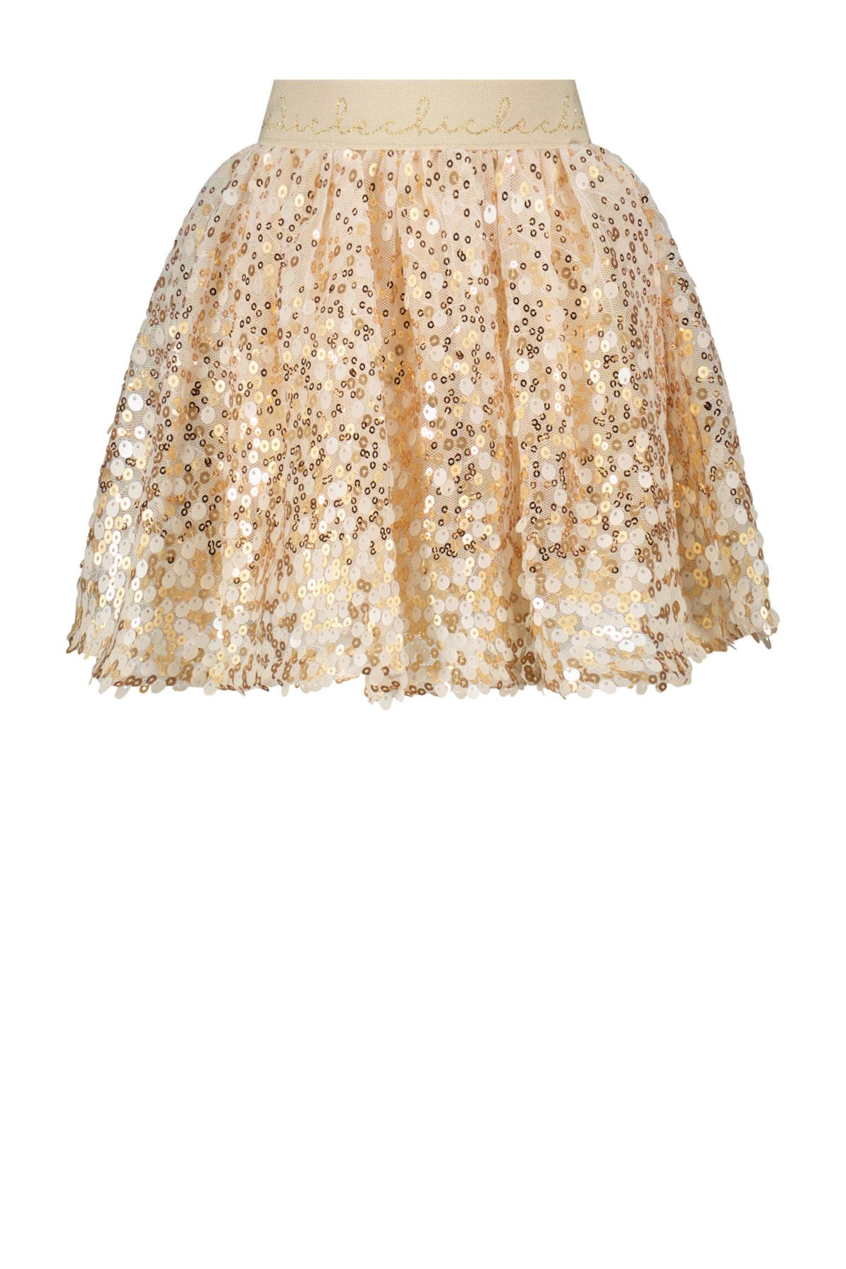 Le Chic a-lijn rok goud kopen? | Morgen in huis | kleertjes.com