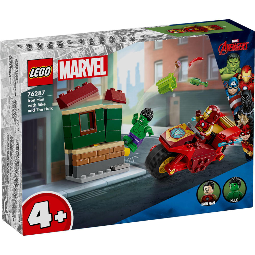 LEGO Super Heroes Marvel Iron Man met motor en de Hulk speelset 76287 ...