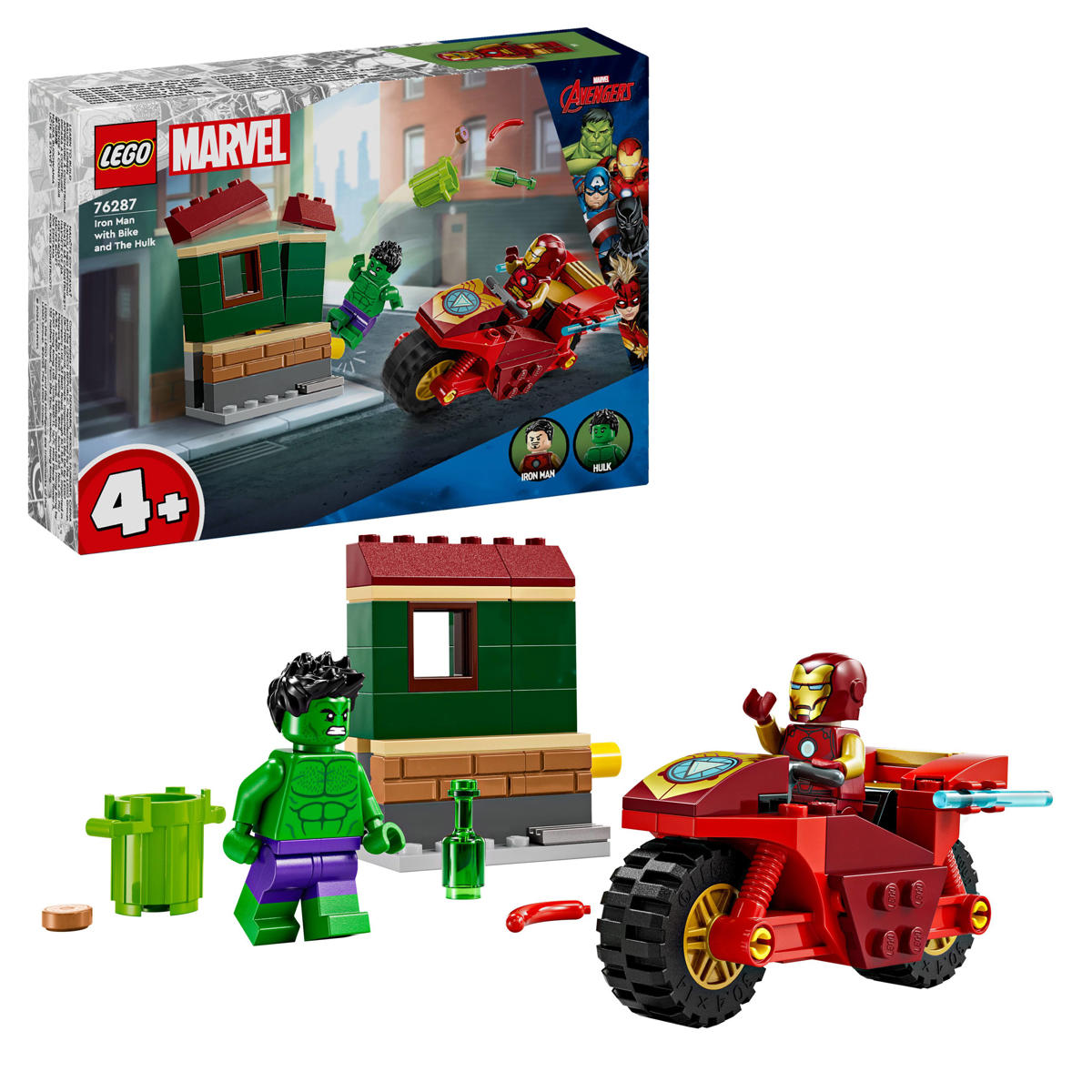 LEGO Super Heroes Marvel Iron Man met motor en de Hulk Avengers ...