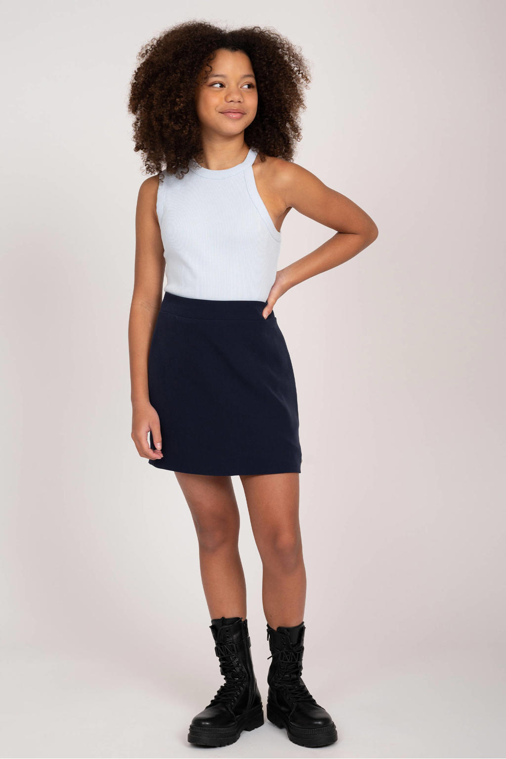 NIK&NIK korte rok donkerblauw | kleertjes.com