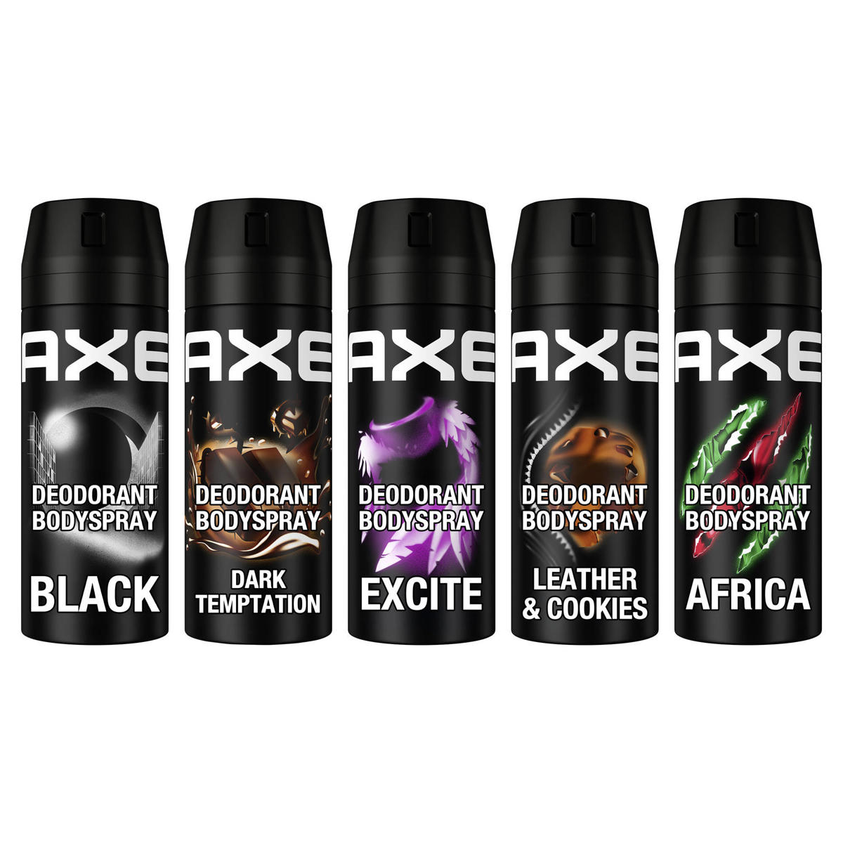 Axe deodorant bodyspray mix set - 5 x 150 ml | kleertjes.com