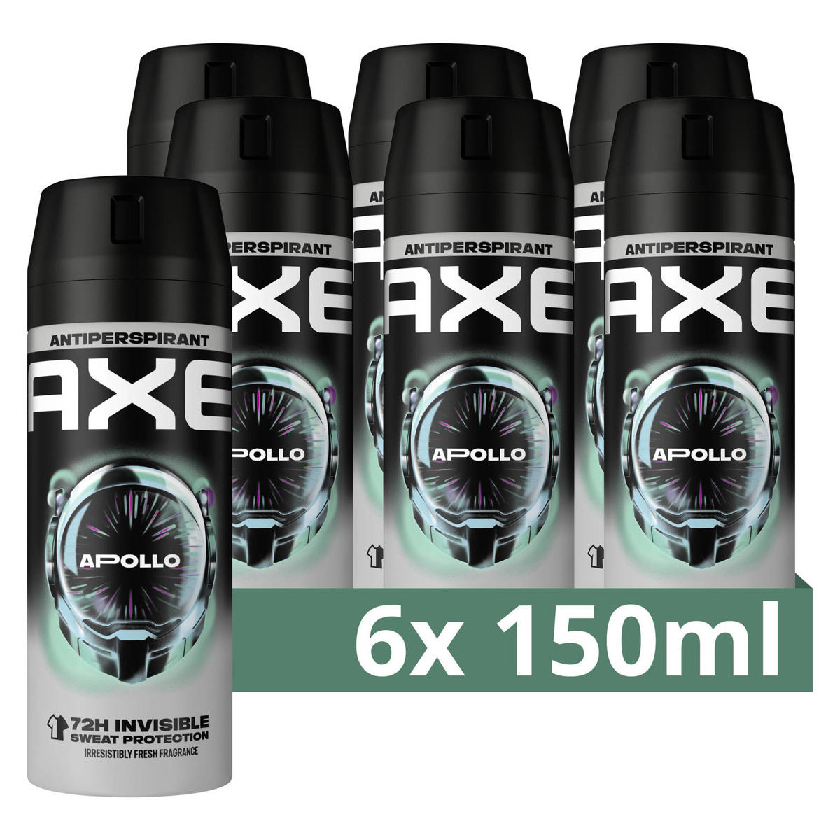 Axe Apollo anti-transpirant spray - 6 x 150 ml | kleertjes.com