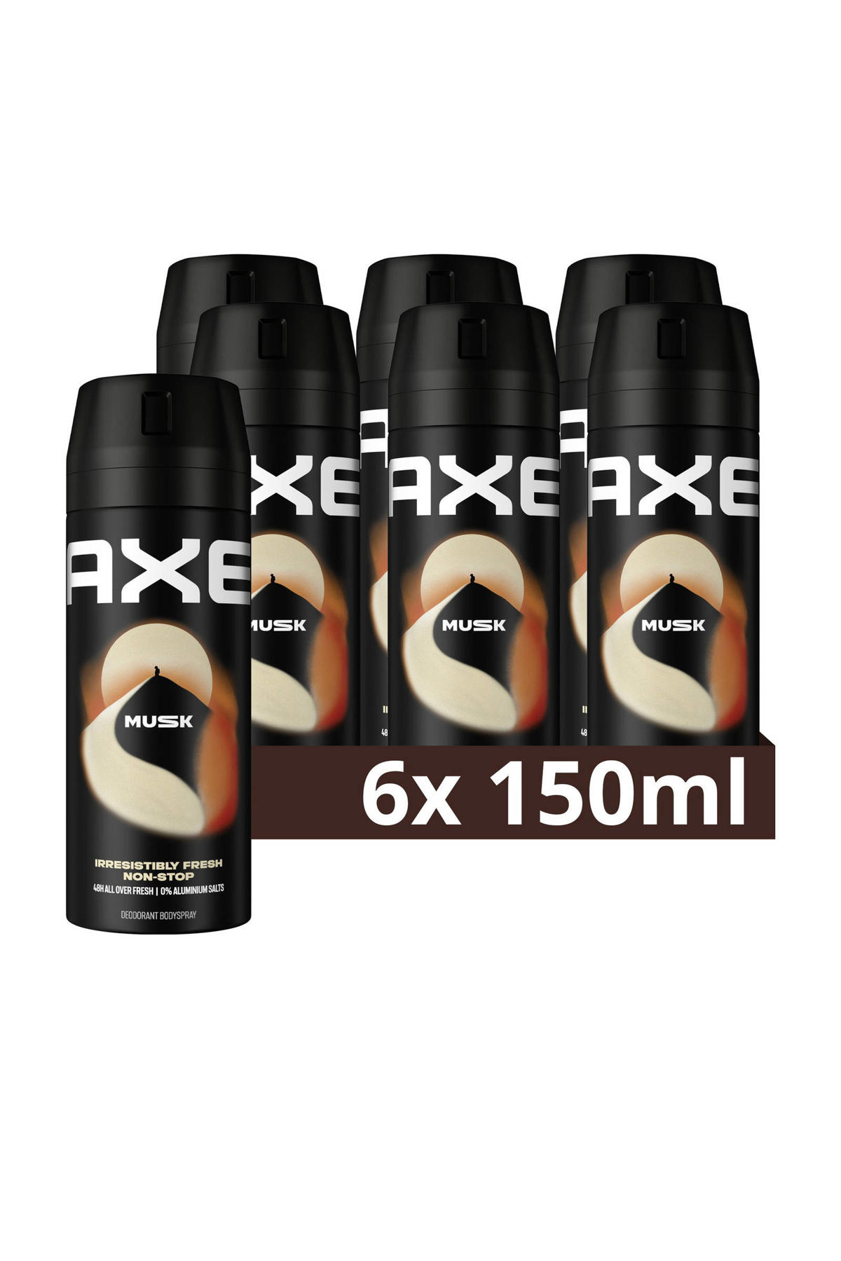 Axe Musk deodorant bodyspray - 6 x 150 ml | kleertjes.com