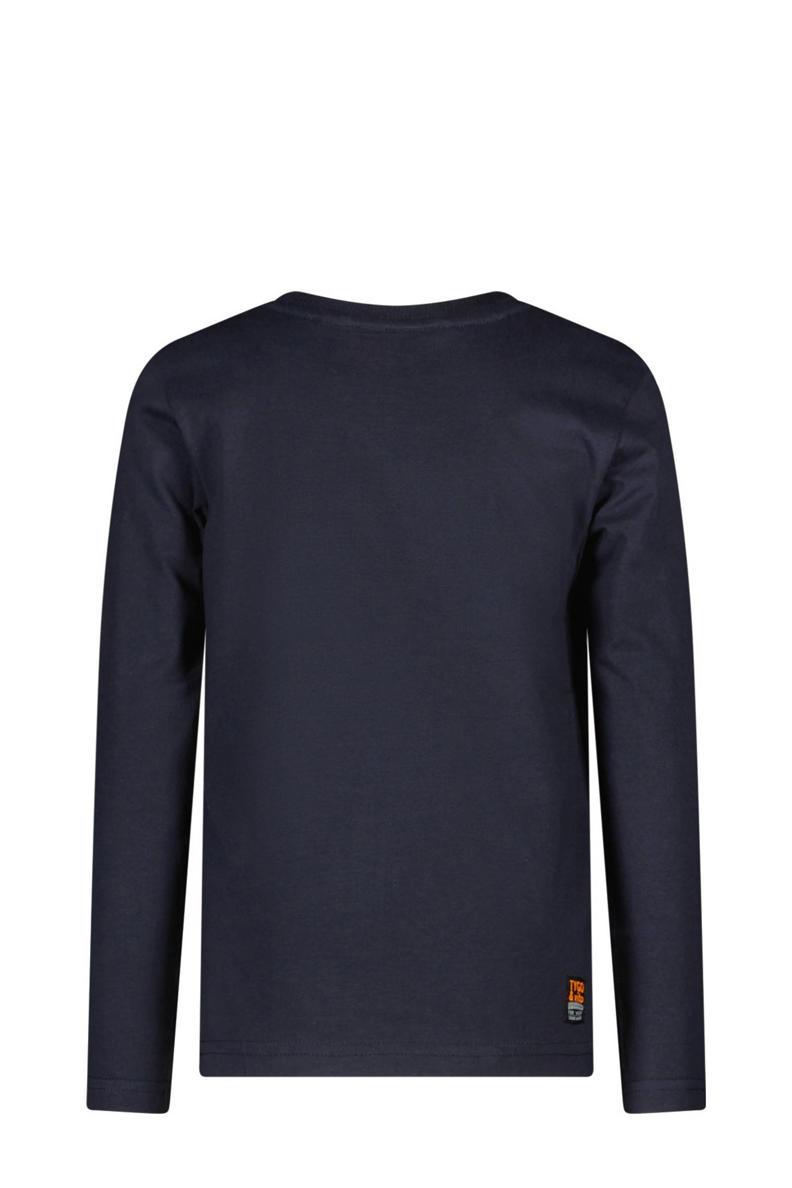 TYGO & vito longsleeve Mees met tekst donkerblauw | kleertjes.com
