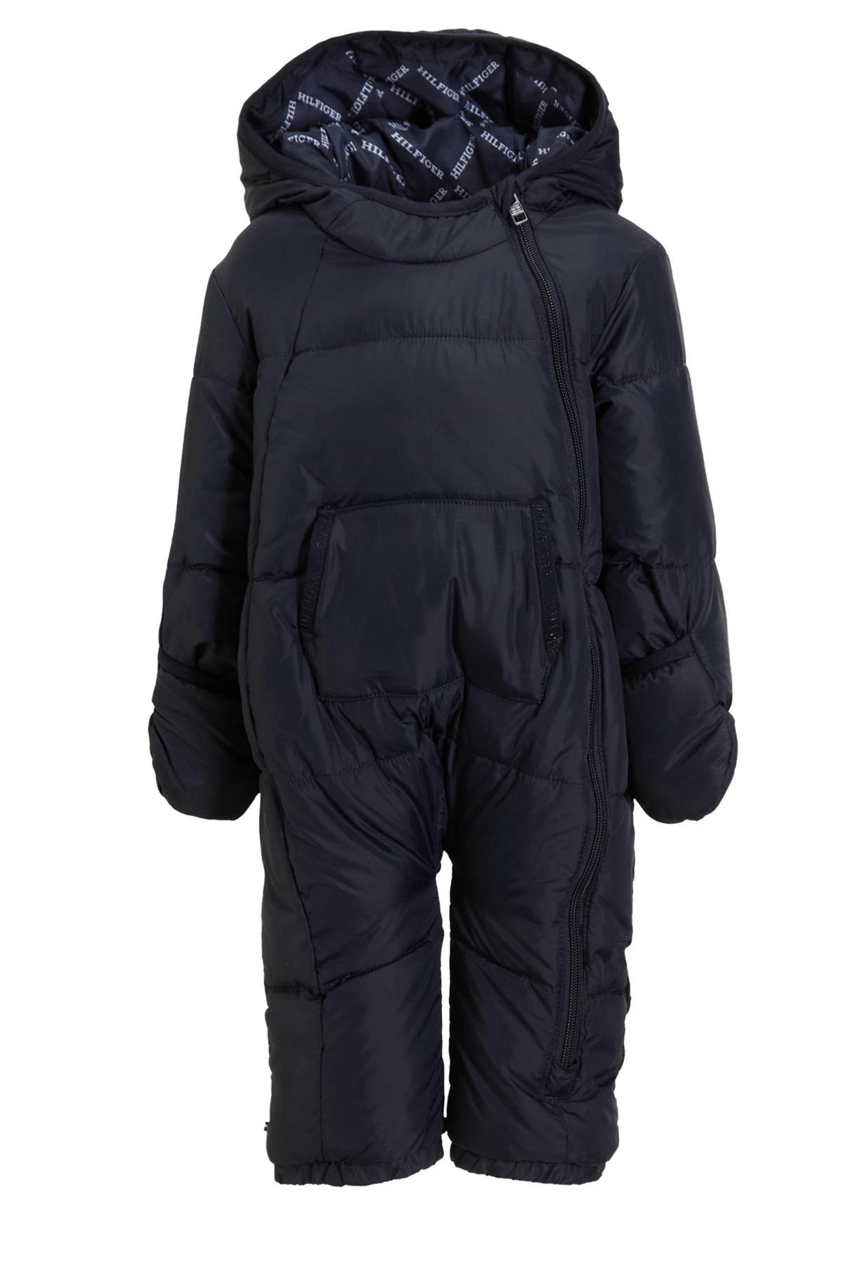 Tommy Hilfiger gewatteerd baby skipak donkerblauw | kleertjes.com