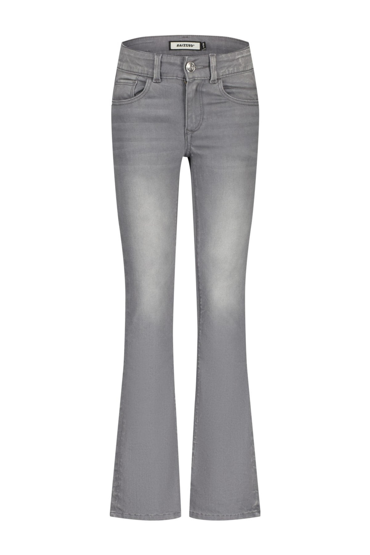 Raizzed flared jeans Melbourne mid grey stone | kleertjes.com
