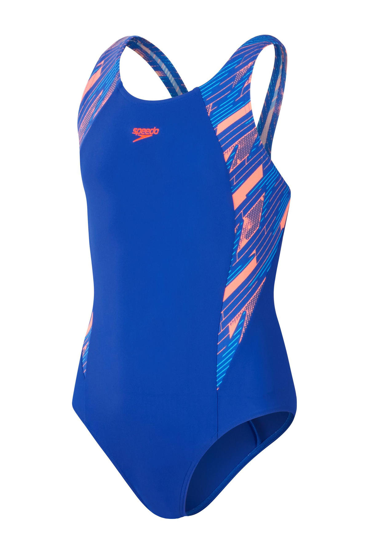 Speedo EnduraFlex sportbadpak Muscleback blauw/oranje | kleertjes.com