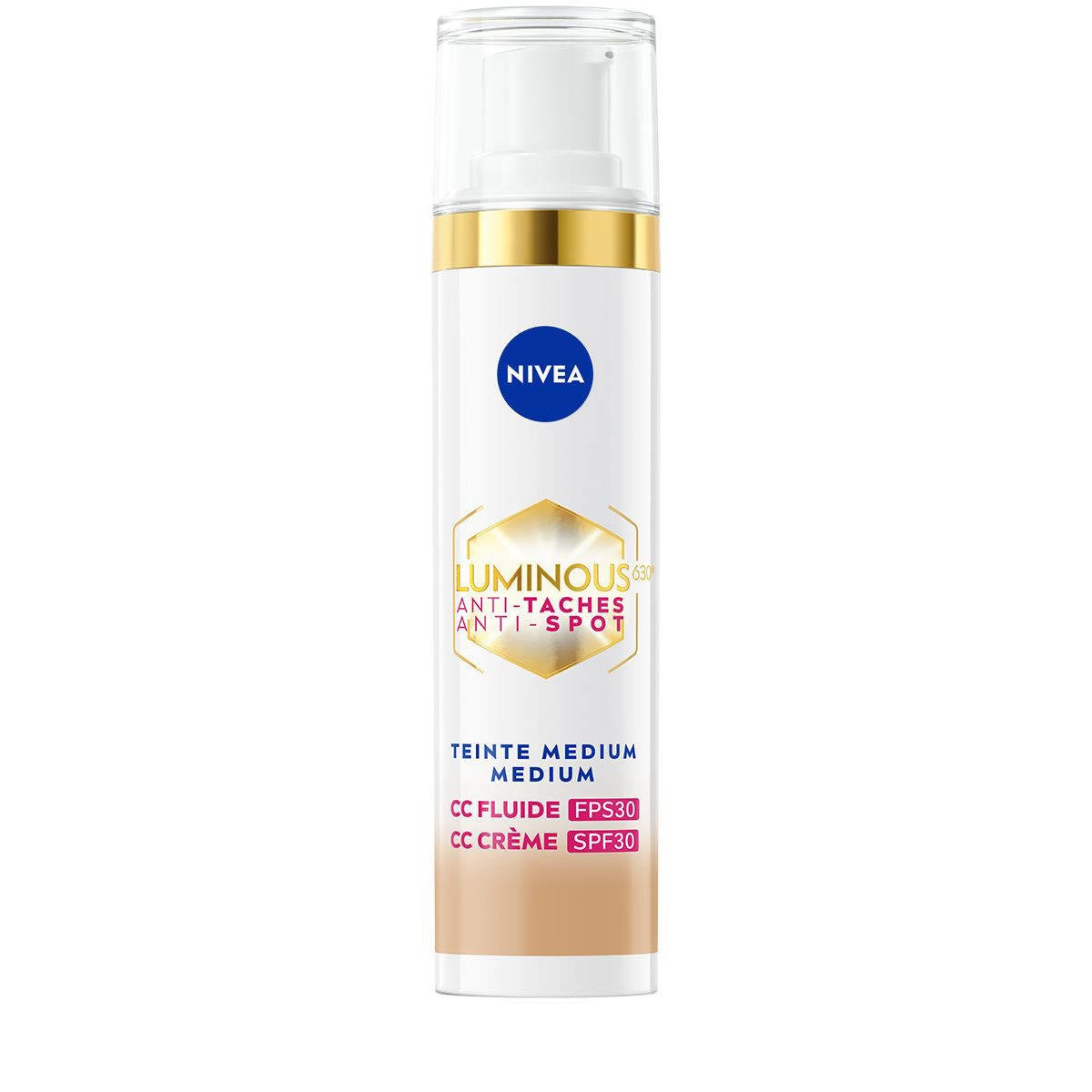 NIVEA Cellular Luminous630 CC Fluid - medium - SPF30 - 40 ml ...