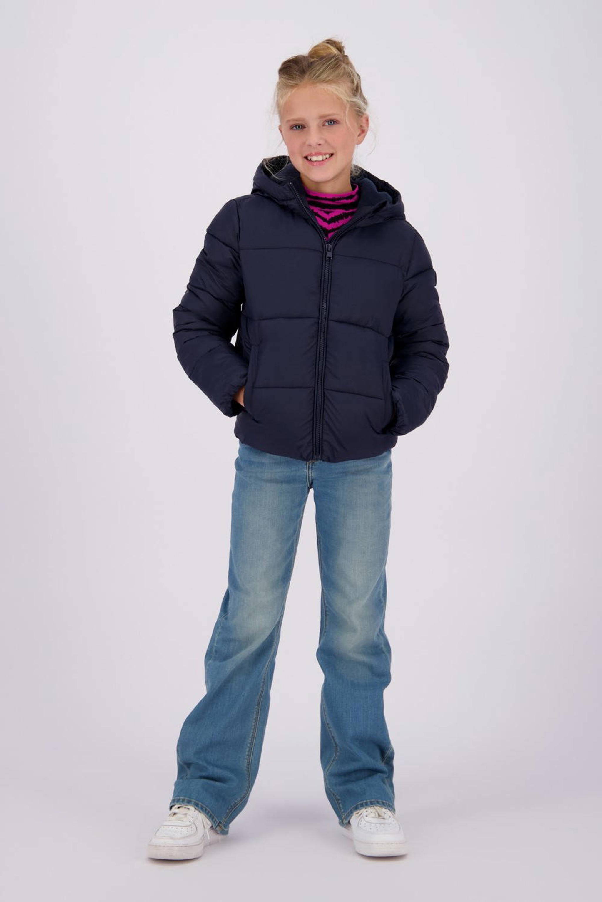 Vingino gewatteerde winterjas Tanna diep donkerblauw | kleertjes.com