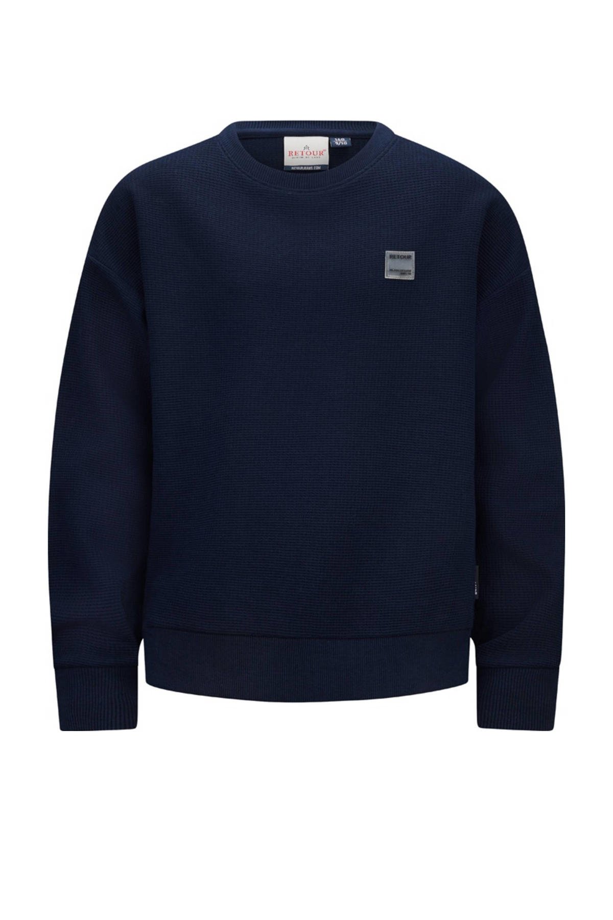 Retour Jeans sweater Gabriel donkerblauw | kleertjes.com Retour Jeans sweater Gabriel donkerblauw | kleertjes.com