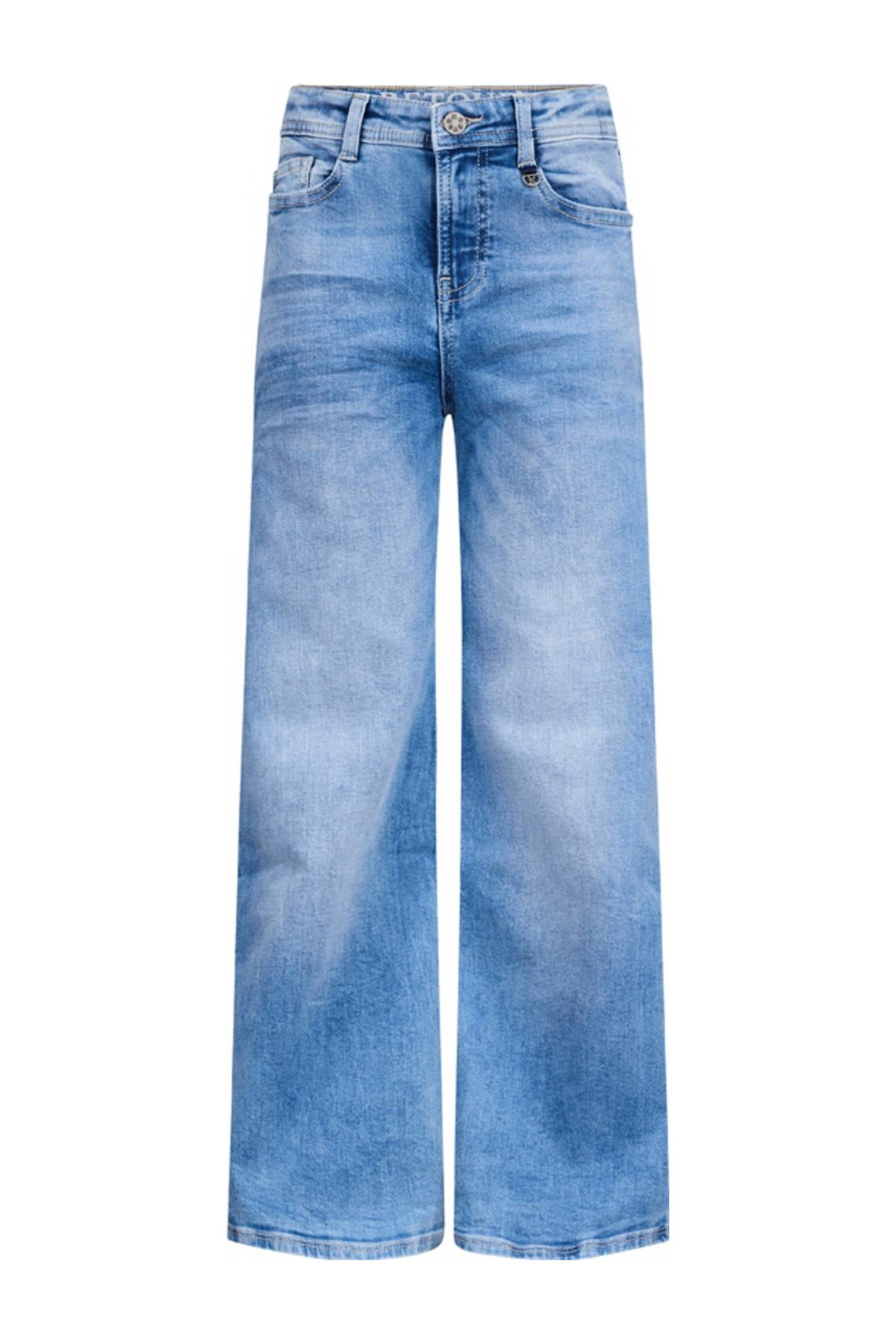 Retour Jeans wide leg jeans Skoura medium blue denim | kleertjes.com