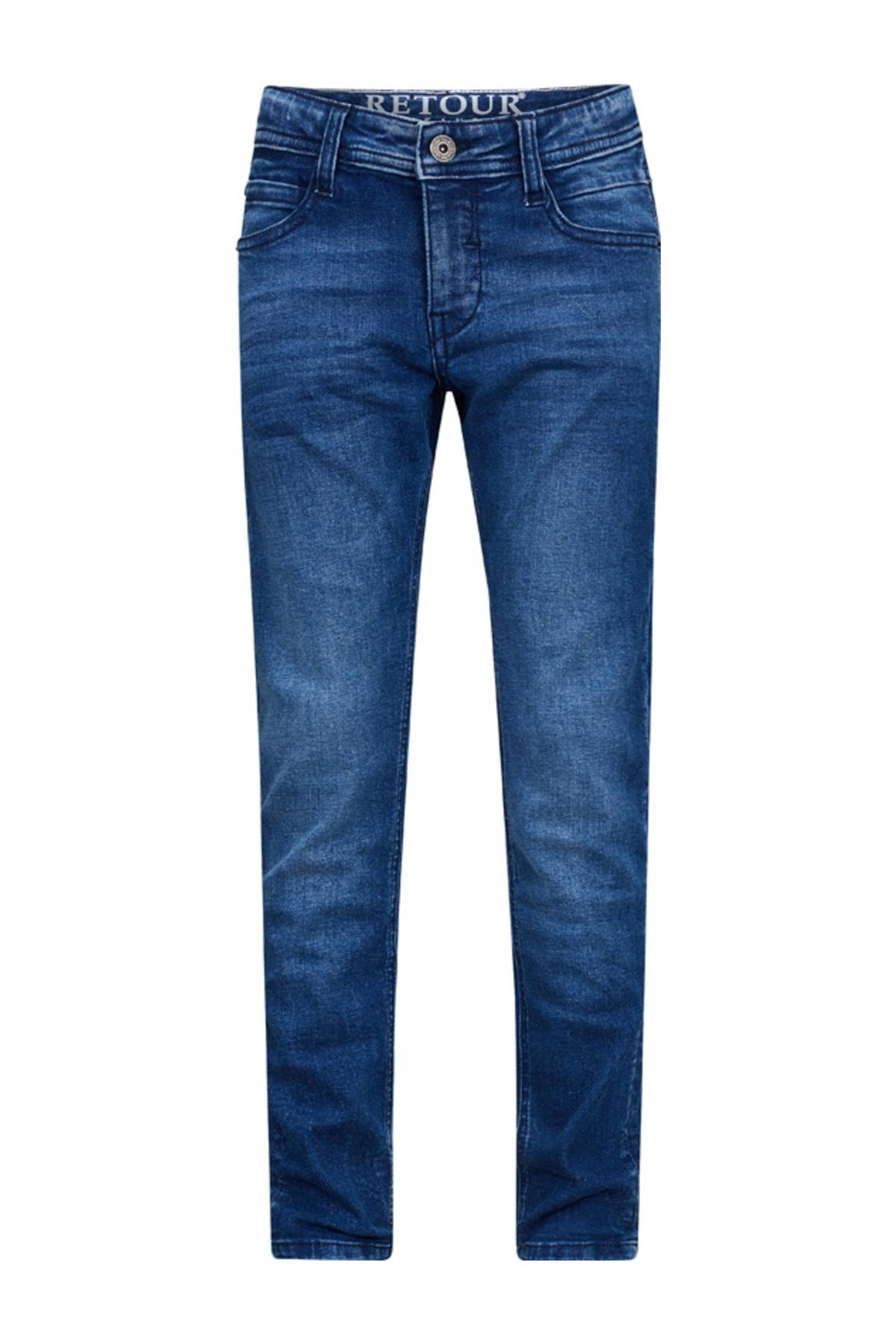 Retour Jeans straight leg jeans Sivar medium blue denim | kleertjes.com