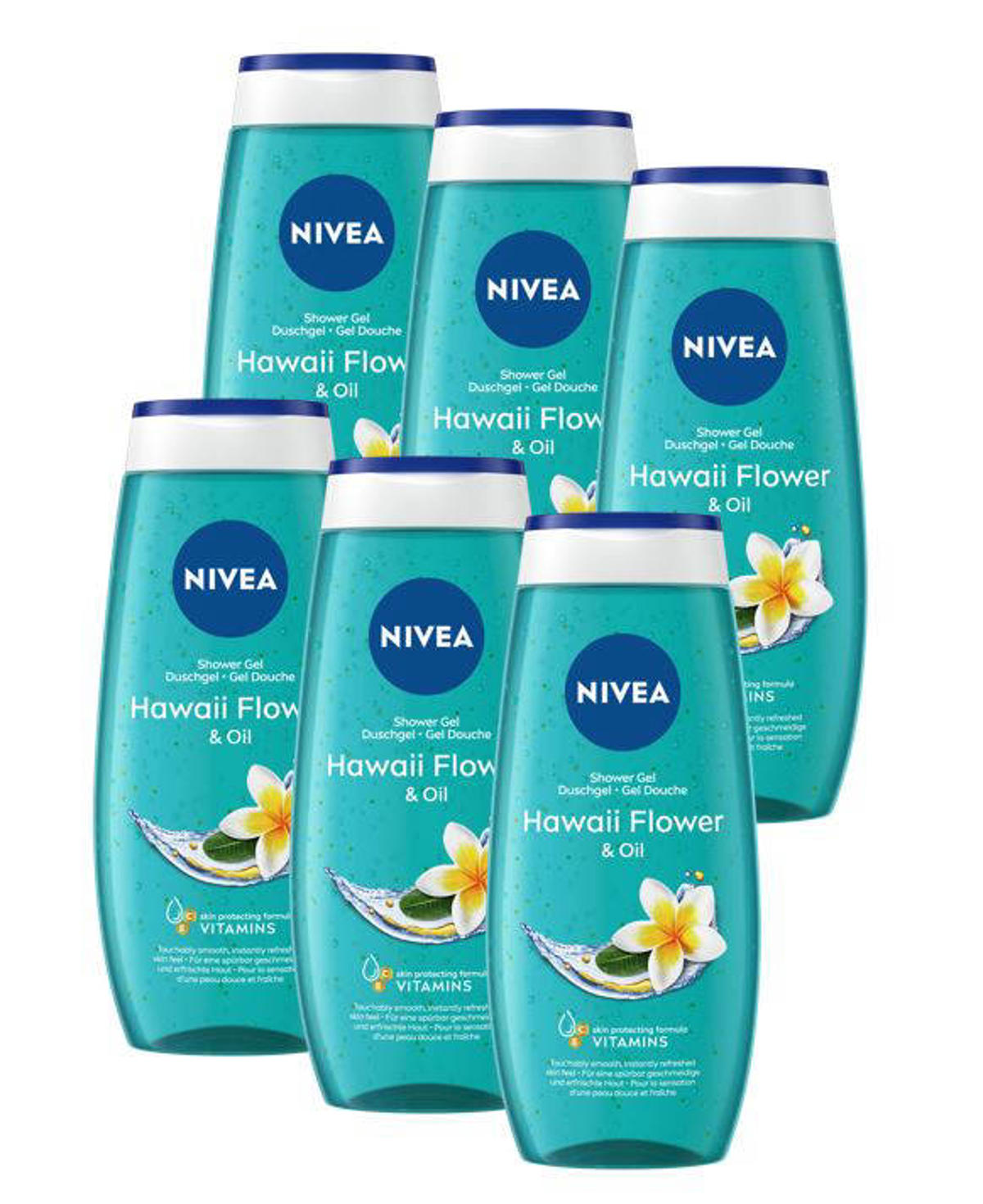 NIVEA Hawaii Flower & Oil douchegel - voordeelverpakking - 6 x 250 ml ...