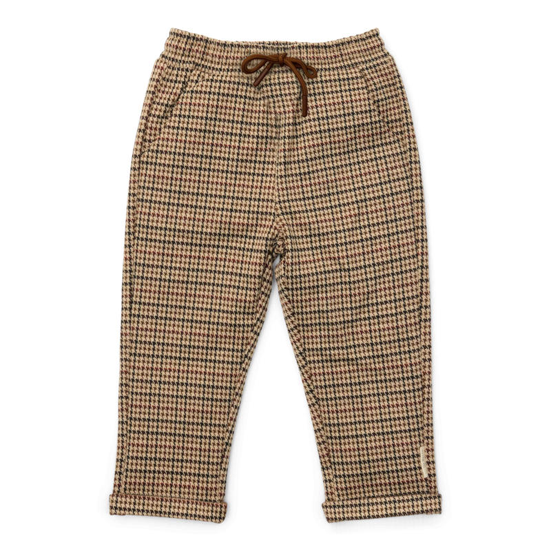 Little Dutch geruite broek bruin/beige/zwart | kleertjes.com