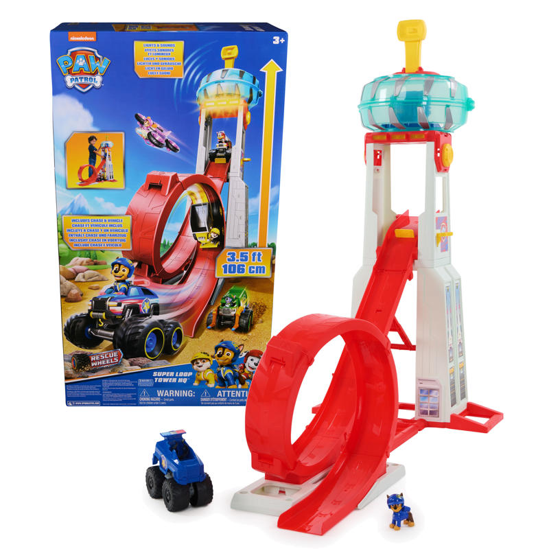 Paw Patrol Reddingswagens - Super Loop Uitkijktoren met licht en geluid | kleertjes.com