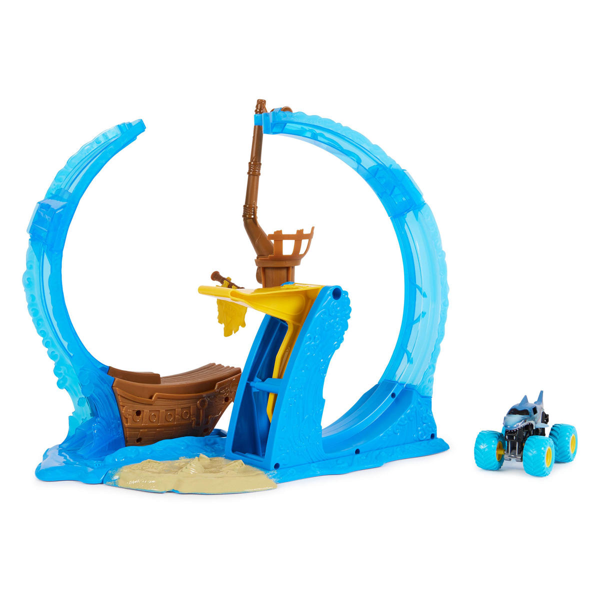 Monster Jam Megalodon Loop of Doom Stuntspeelset | kleertjes.com