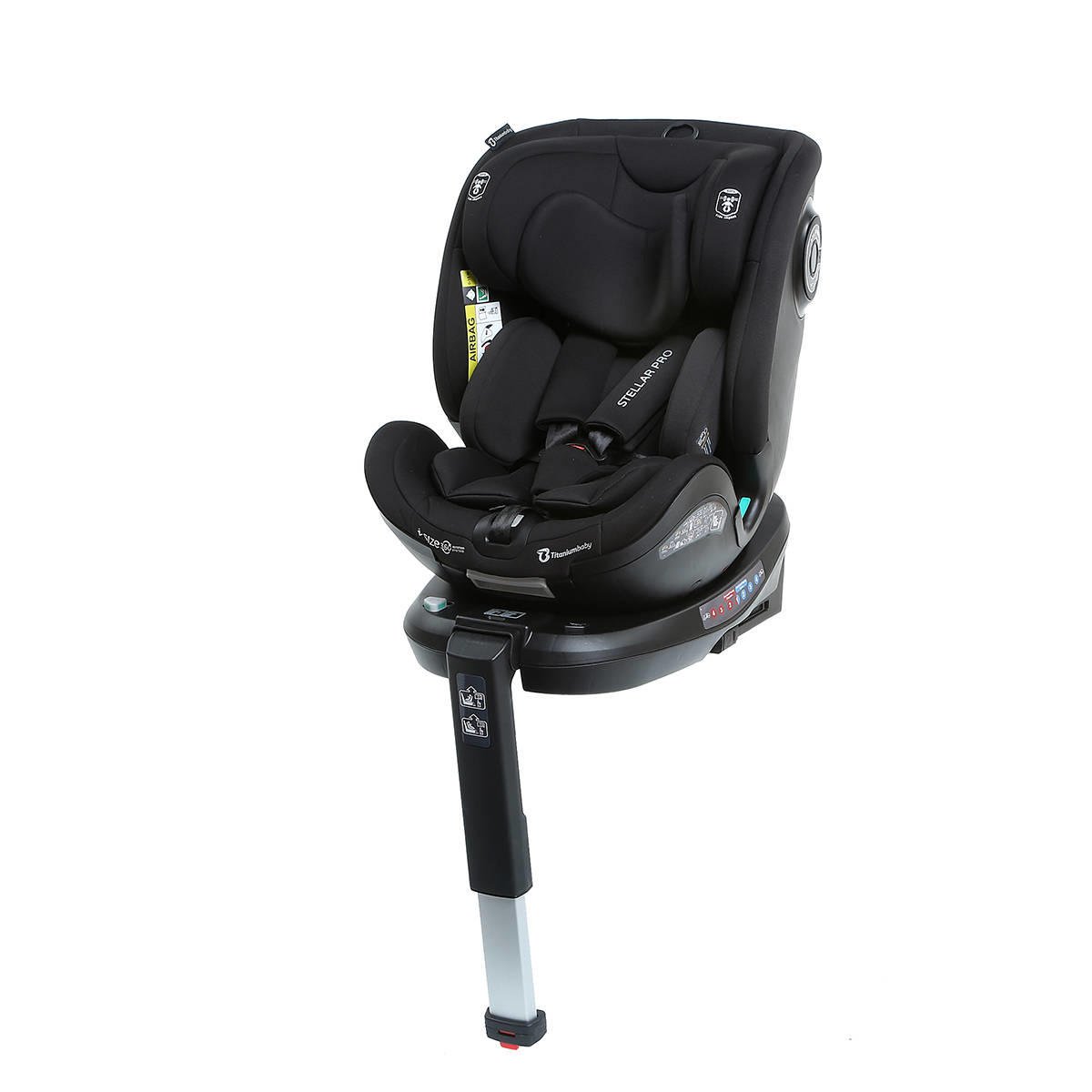 Titaniumbaby Autostoel Stellar Pro I-size Black | kleertjes.com