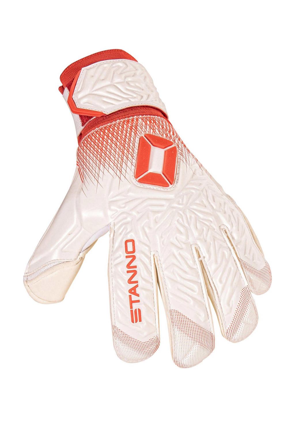 Stanno Junior keepershandschoenen ecru/rood | kleertjes.com