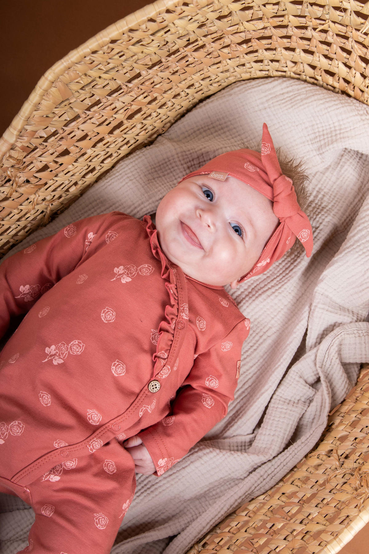 BESS baby gebloemd boxpak roze | kleertjes.com