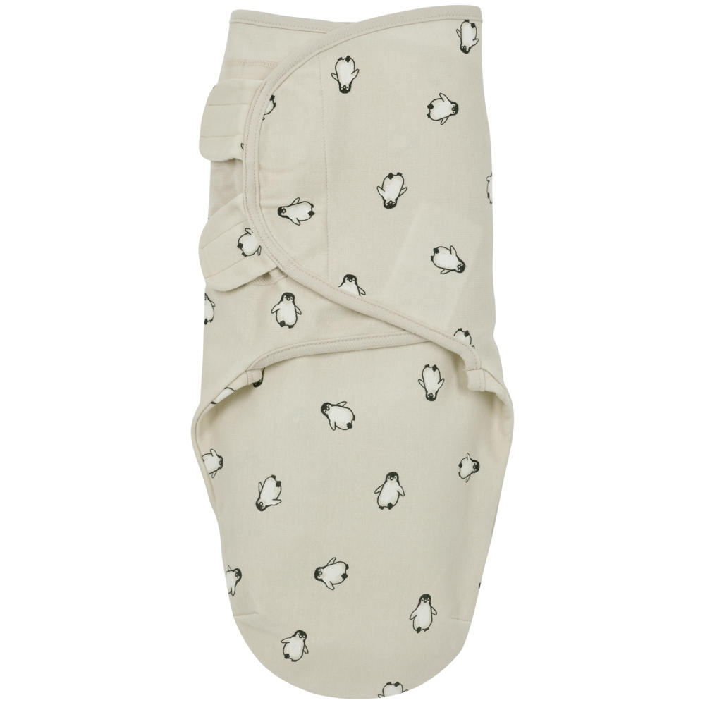 Meyco inbakerdoek pinguïn beige/zwart/wit | kleertjes.com