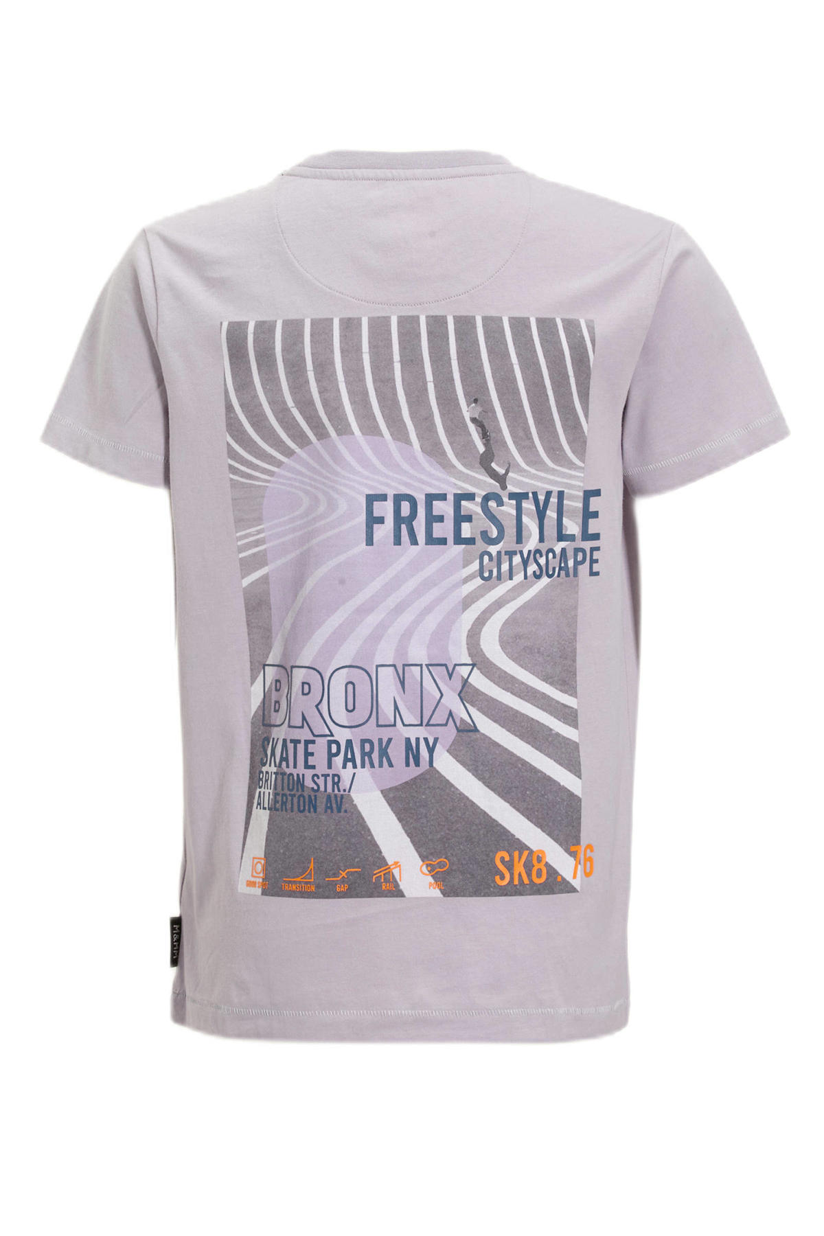 Me & My Monkey T-shirt met printopdruk paars | kleertjes.com