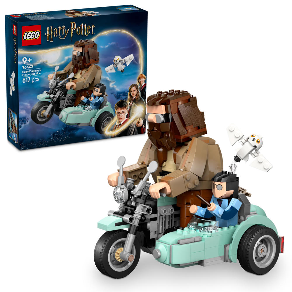 LEGO Harry Potter Hagrid™ en Harry's rit op de motor magisch speelgoed ...