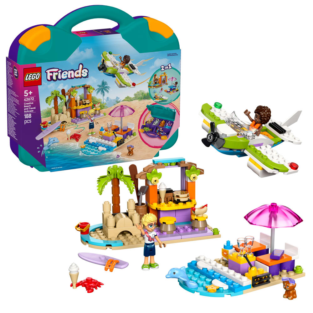 LEGO Friends Creatieve strandkoffer speelgoedset 42672 | kleertjes.com
