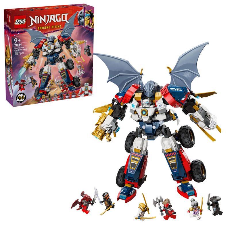 LEGO Ninjago Zane's ultra-combomecha, 4-in-1 bouwset 71834 | kleertjes.com