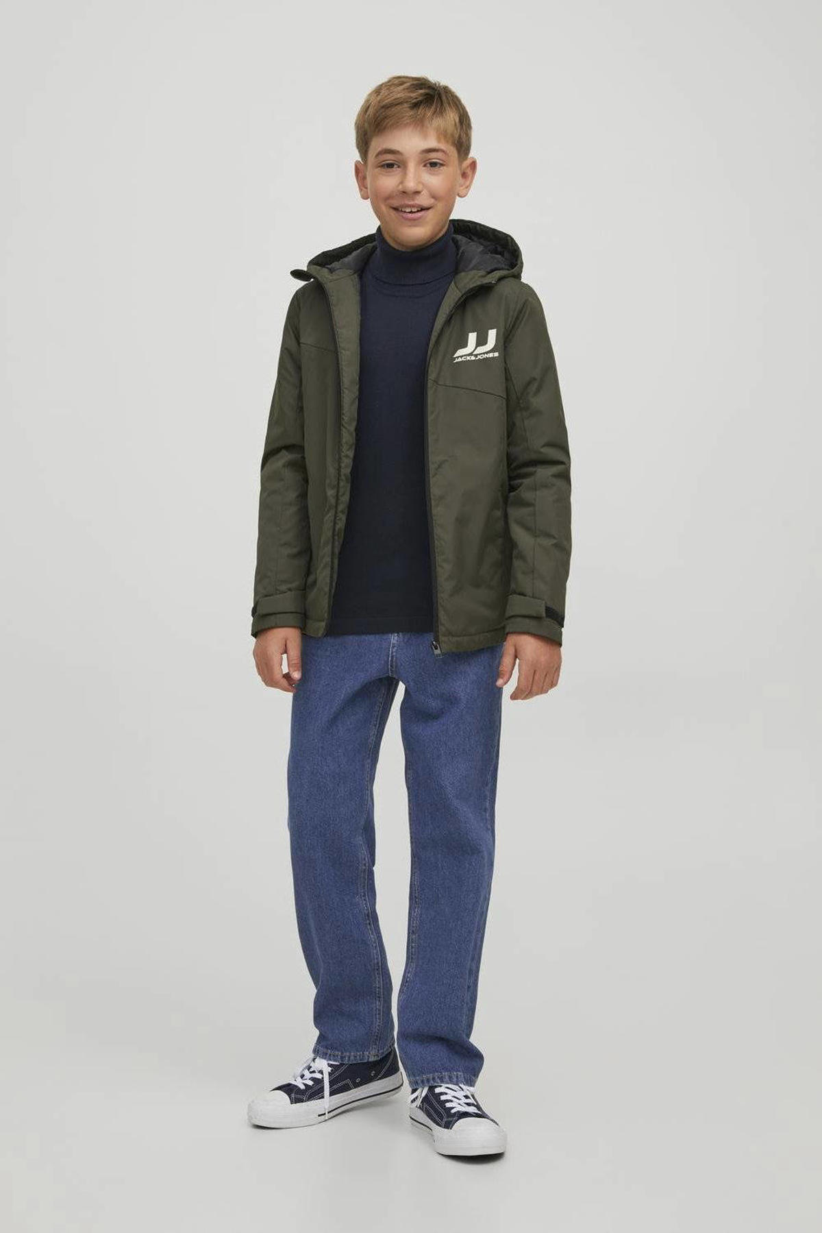 JACK & JONES JUNIOR high waist relaxed jeans JJICHRIS JJORIGINAL blue ...