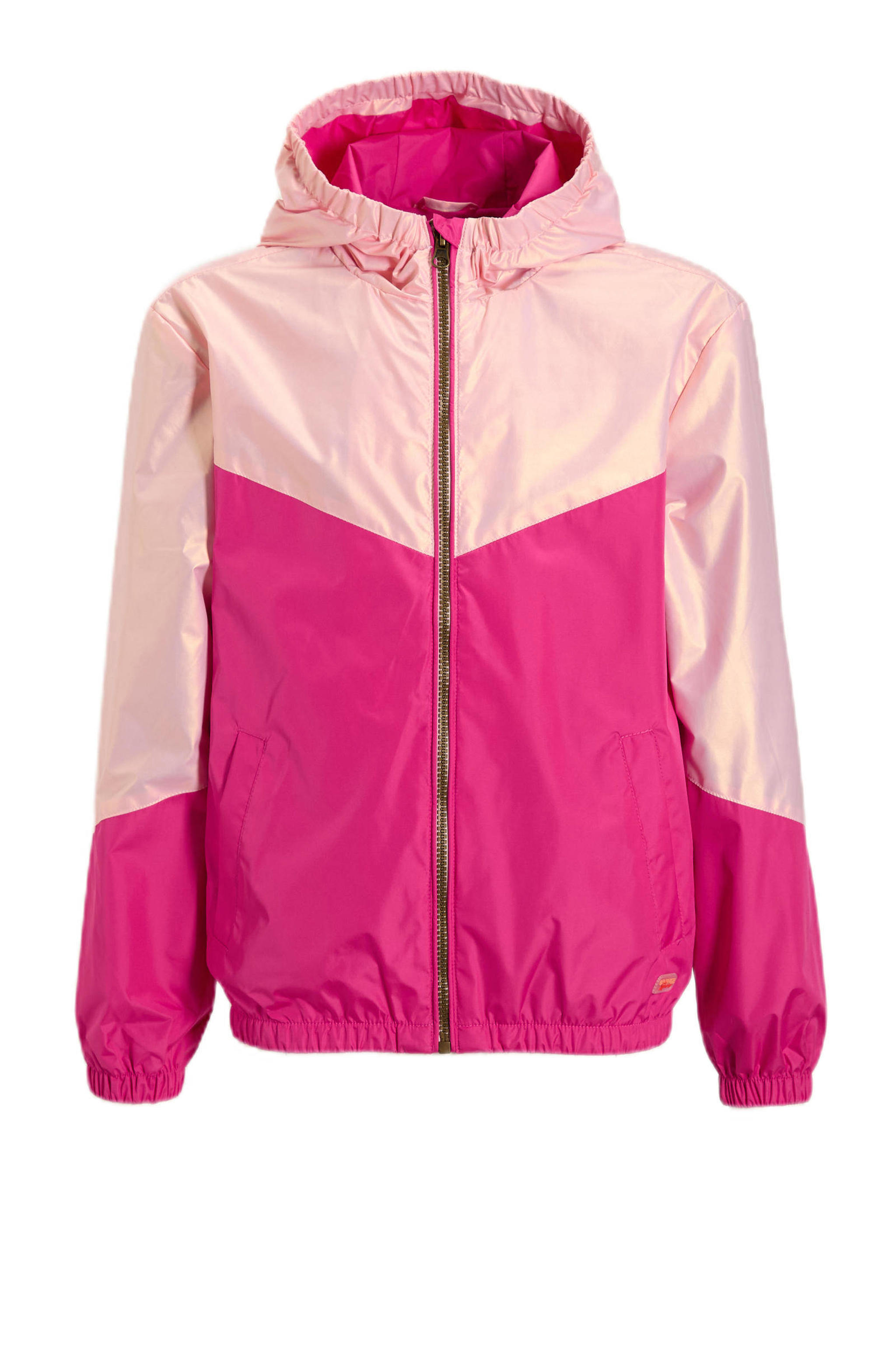 Orange Stars roze metallic jas | kleertjes.com