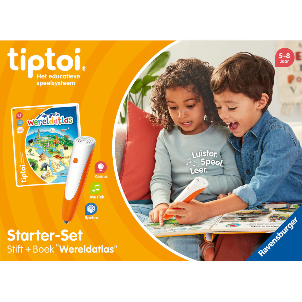 Ravensburger Tiptoi Starter-Set Mijn grote wereldatlas | kleertjes.com
