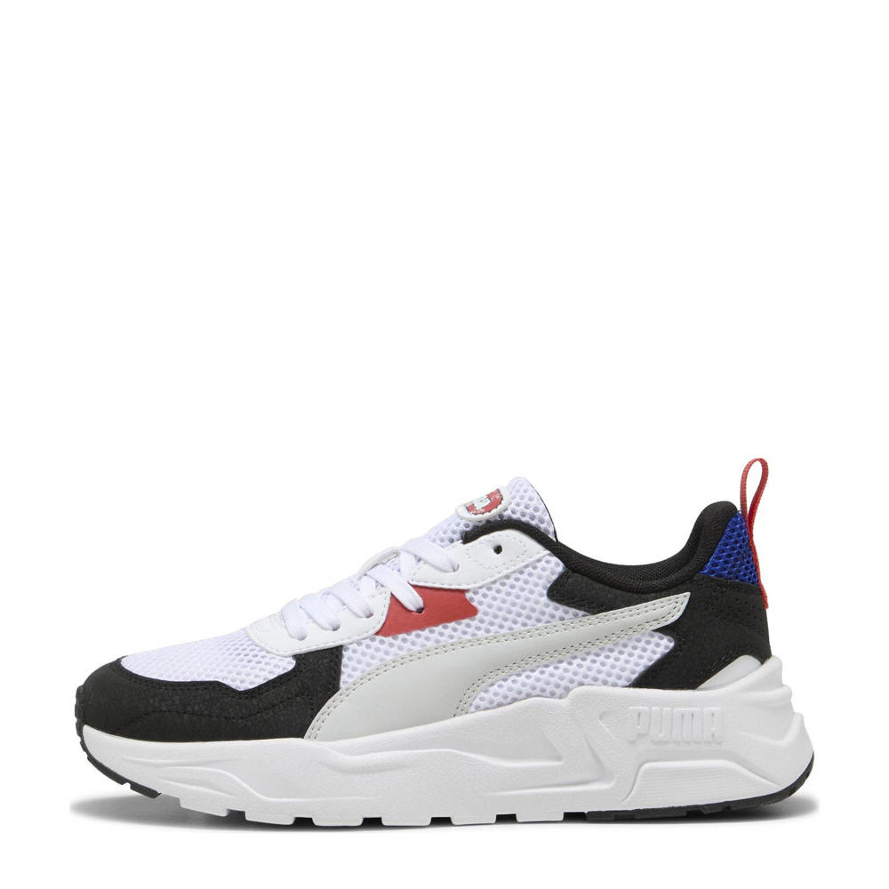 Puma Trinity Lite Mid 90s sneakers zwart/wit/rood | kleertjes.com