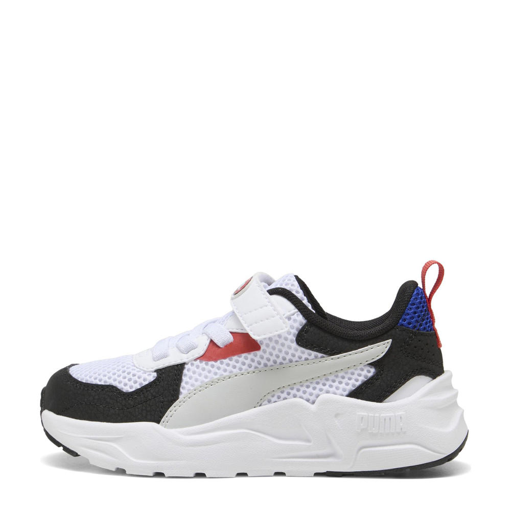 Puma Trinity Lite Mid 90s sneakers zwart/wit/rood | kleertjes.com