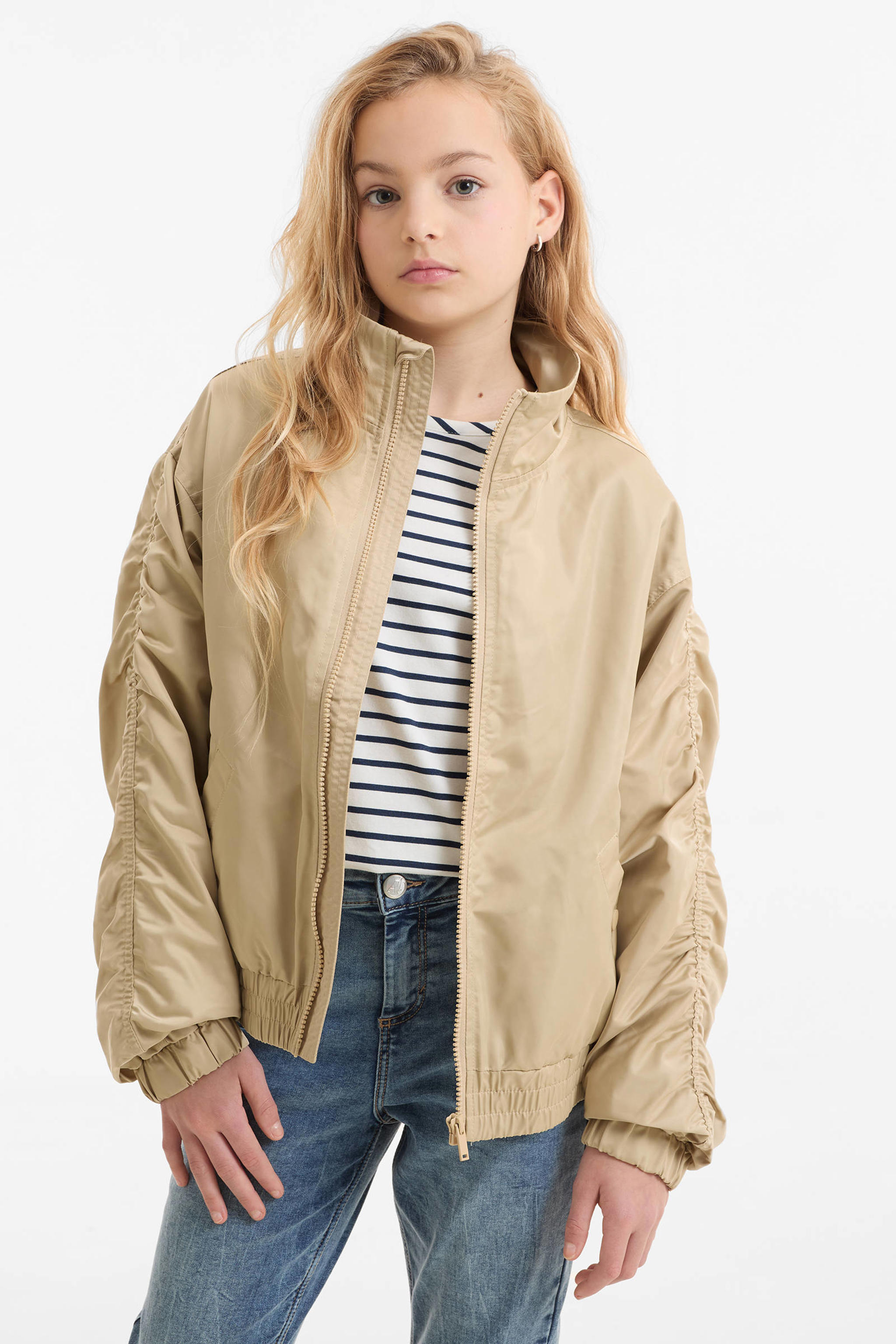Anytime oversized bomberjack beige | kleertjes.com