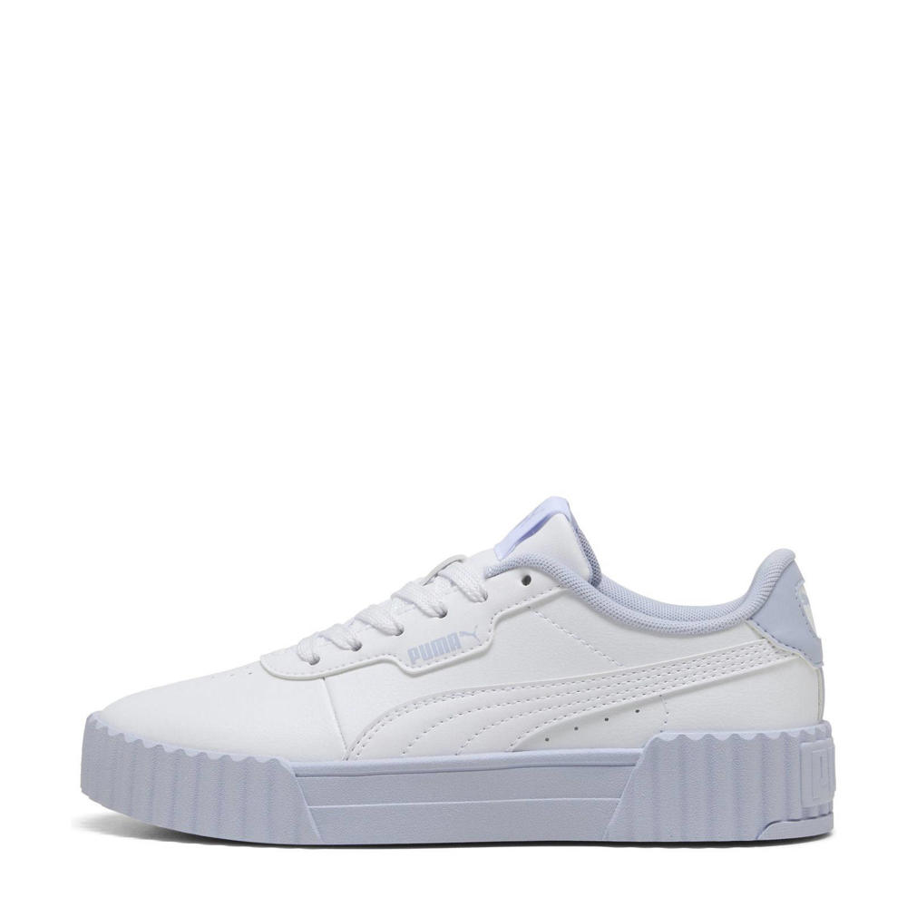 Puma Carina 3.0 Cutie sneakers wit/lichtblauw | kleertjes.com