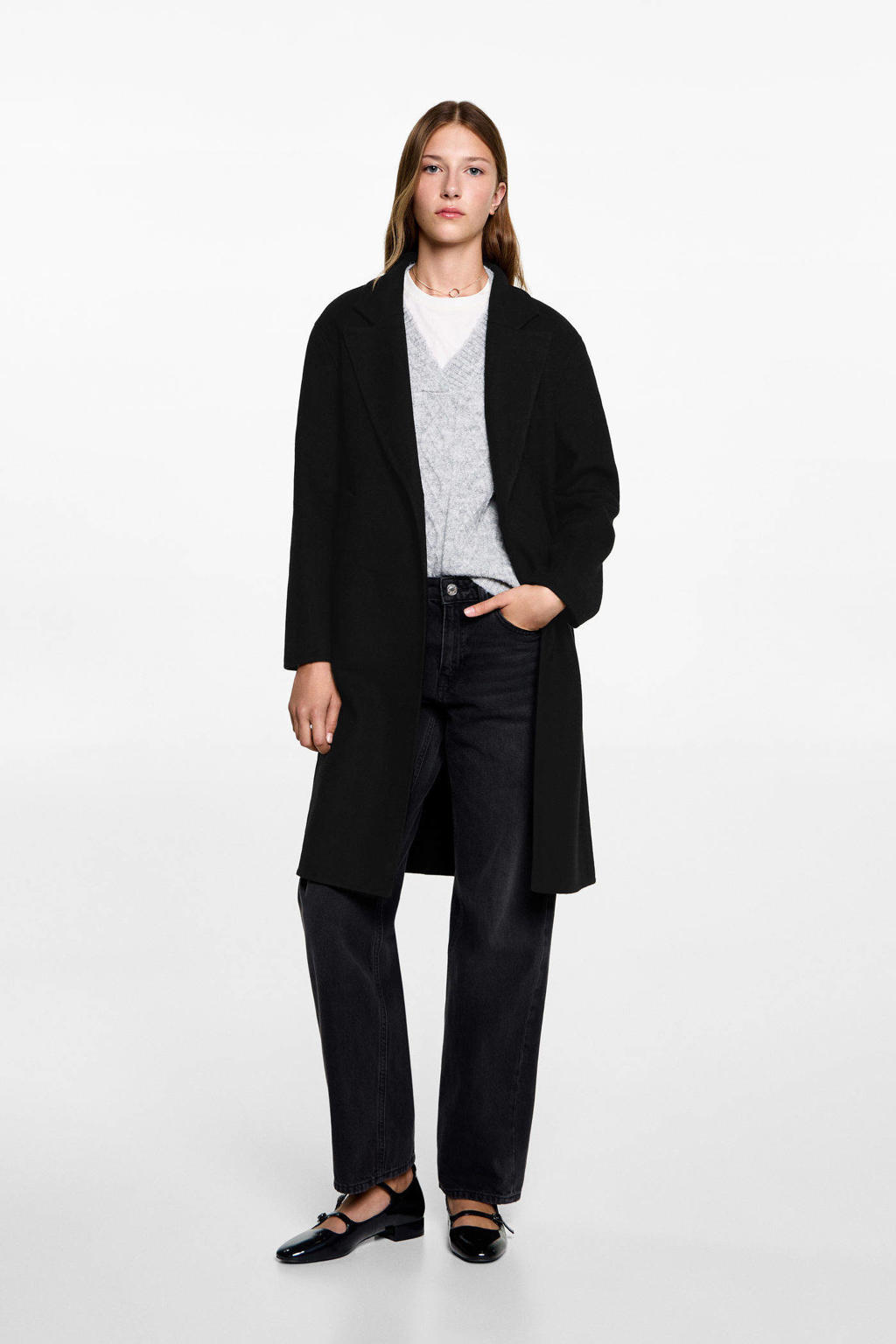 MANGO TEEN manteljas zwart kopen? | Morgen in huis | kleertjes.com