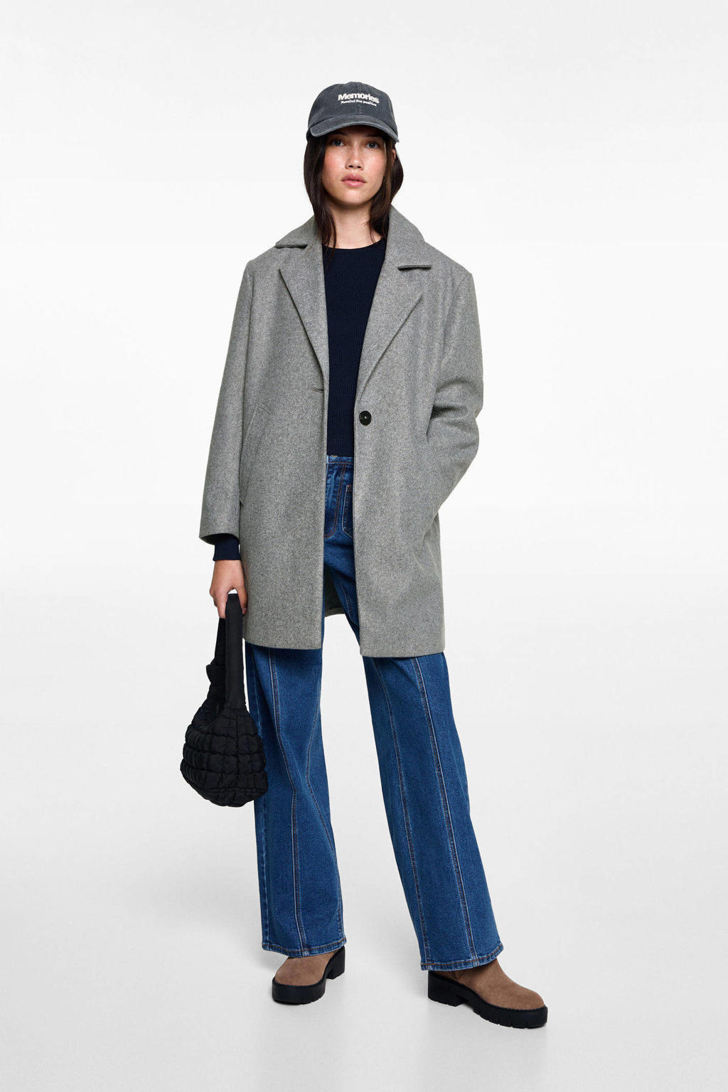 MANGO TEEN manteljas grijs kopen? | Morgen in huis | kleertjes.com