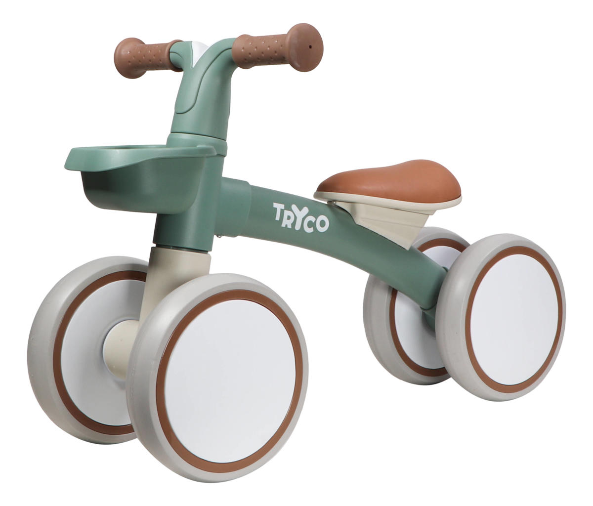 Tryco Eerste Fiets Luna - Steengroen | kleertjes.com