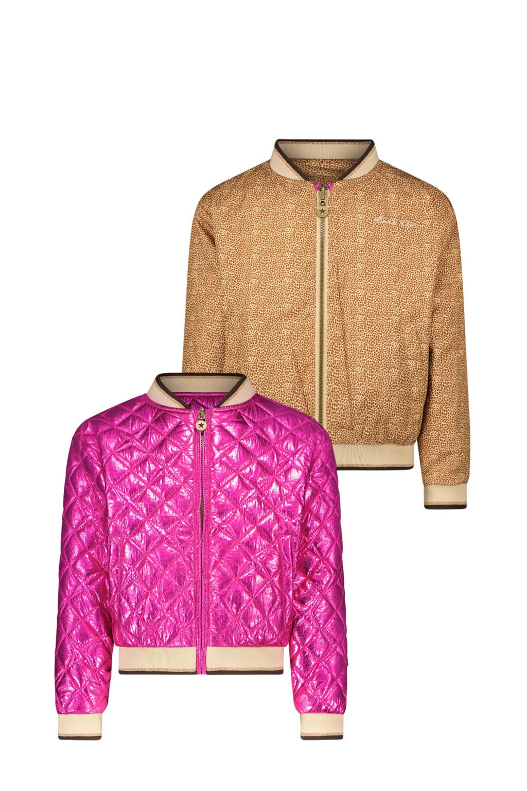 Like Flo reversible jas fuchsia | kleertjes.com