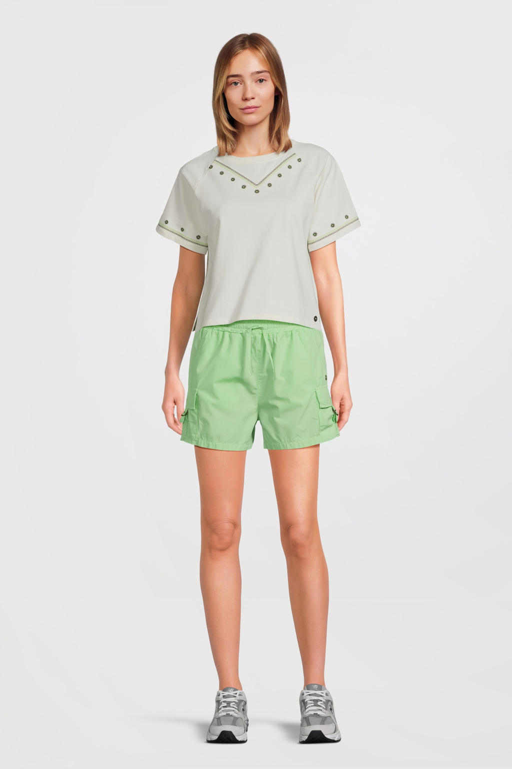 Like Flo Young cargo short groen | kleertjes.com