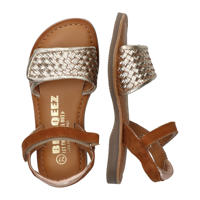 Braqeez Cally Call leren sandalen cognac | kleertjes.com