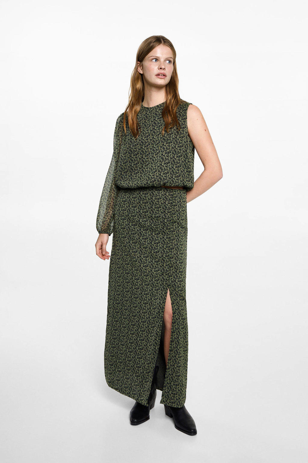 MANGO TEEN maxi rok groen kopen? | Morgen in huis | kleertjes.com