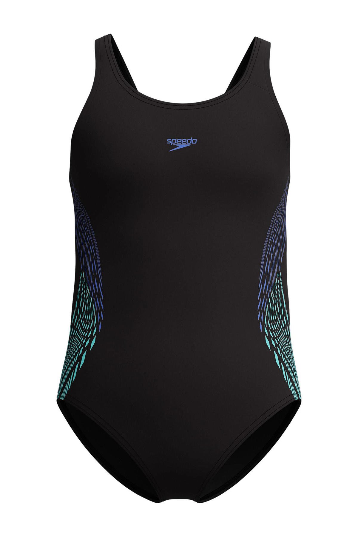 Speedo EnduraFlex sportbadpak Muscleback zwart/blauw | kleertjes.com