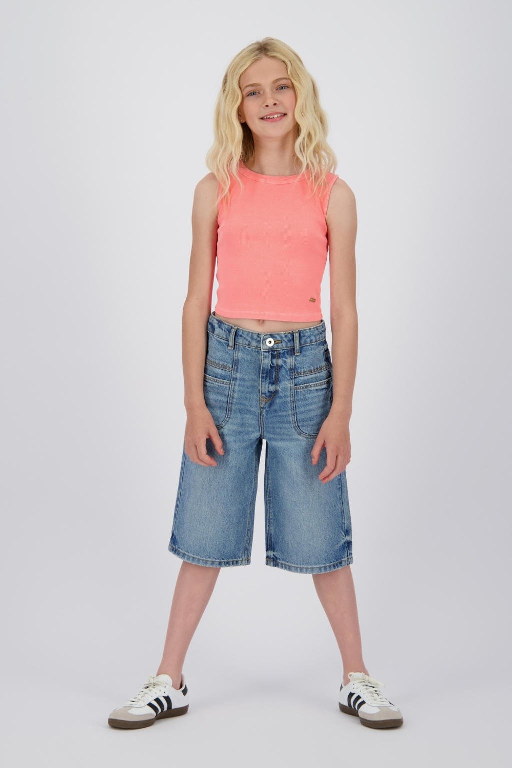 Vingino denim bermuda Blue vintage | kleertjes.com