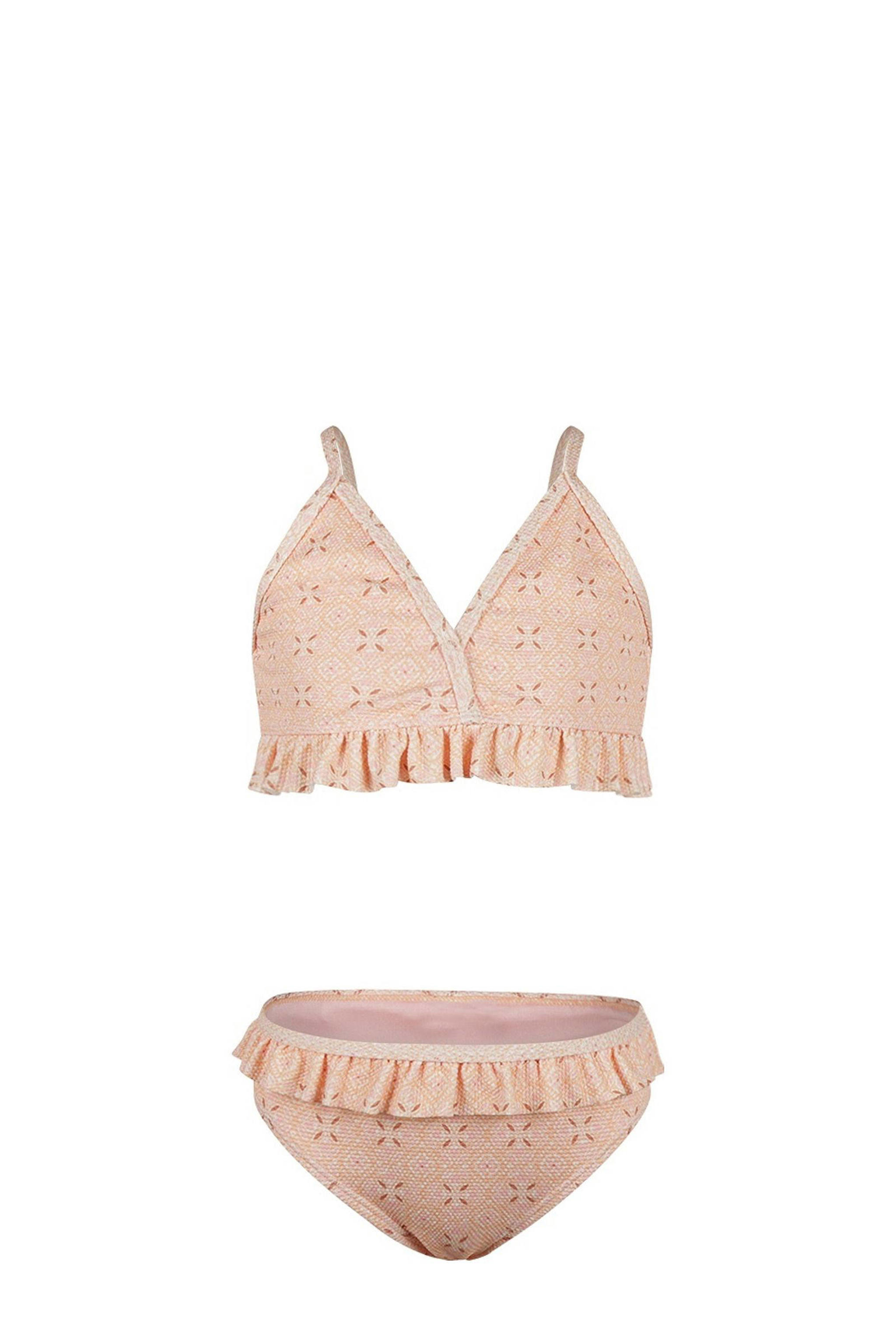 No Way Monday bikini perzik/beige/wit | kleertjes.com