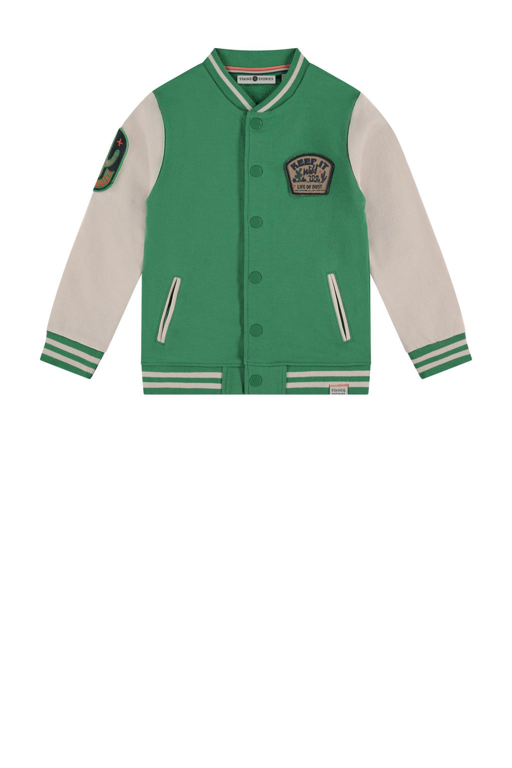 Stains&Stories bomberjack groen | kleertjes.com