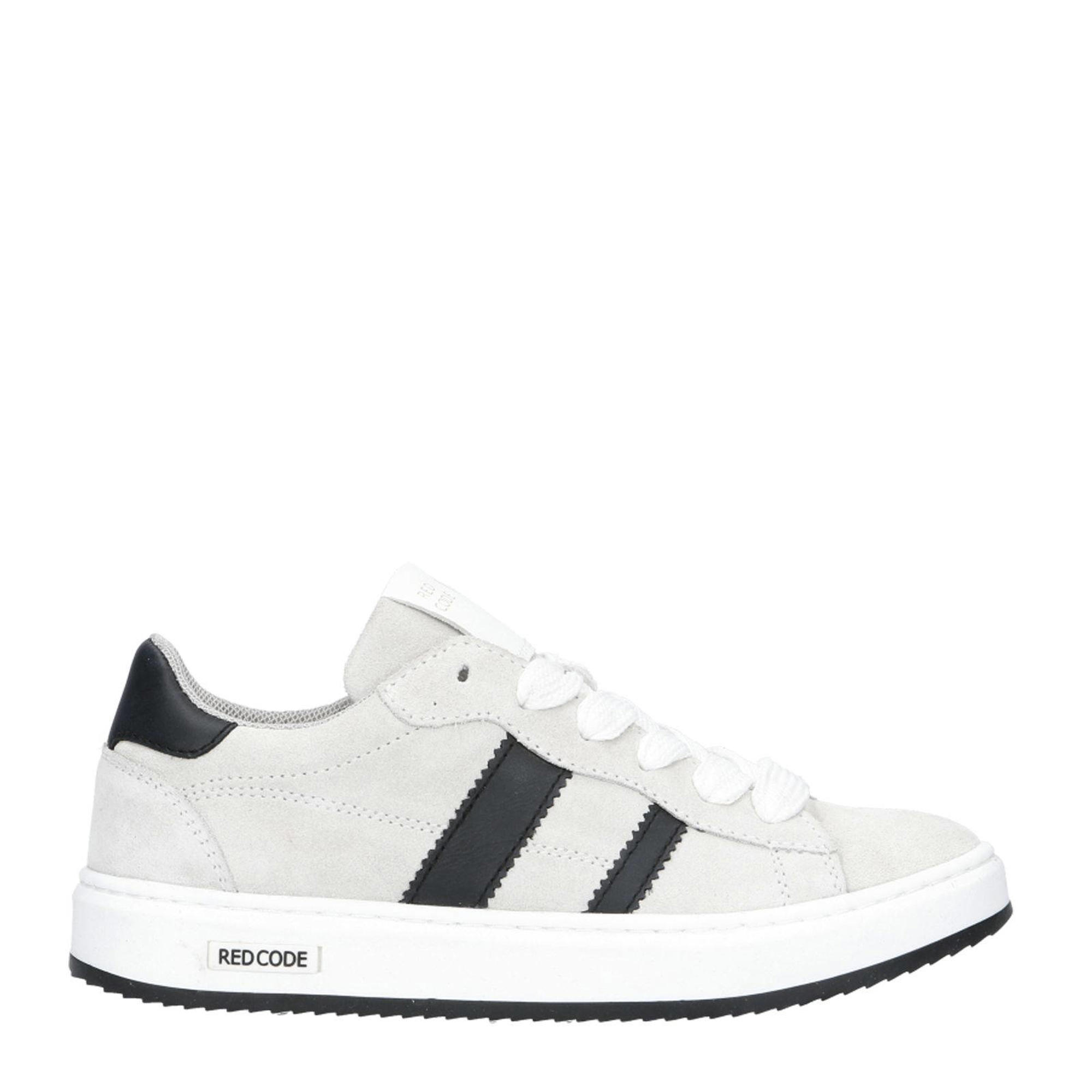 Red Code suède sneakers grijs | kleertjes.com